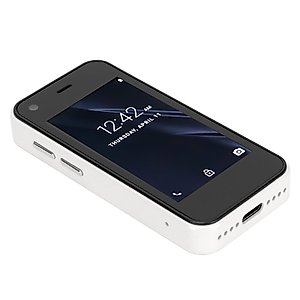 Unlocked Smartphone,Mini Smartphone,Portable Phone 2.5inch HD Touchscreen Lightweight Cell Phone,1GB RAM 8GB ROM Mini Smartphone for Students(Pearl White)