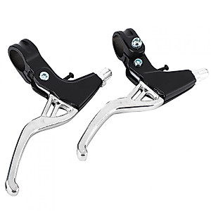 Pilipane Aluminium Alloy Mountain Bike Lever Bicycle Cycling Brake Level Handles 2.2cm Diameter for Mountain Bike,1 Pair Bike Brakes, Road Bike, Folding Bike, (Silver), 1 Pair Bike Brakes, Aluminium