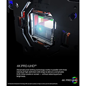 Epson Home Cinema LS11000 4K PRO-UHD Laser Projector, HDR, HDR10+, 2,500 Lumens Color & White Brightness, HDMI 2.1, Motorized Lens, Lens Shift, Focus, Zoom, 3840 x 2160, 120 Hz, Home Theater, Gaming