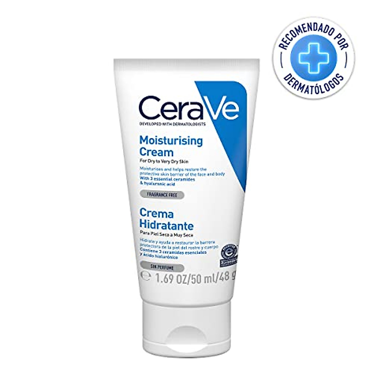 CeraVe Moisturising Cream 50ml, fragrance free