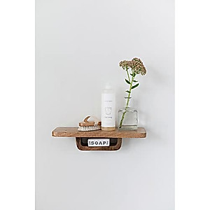 Creative Co-Op Mango Wood Wall Shelf, 16" L x 6" W x 4" H, Brown