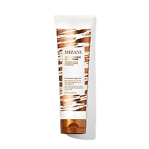 Mizani 25 Miracle Leave-In Cream | Adds Lightweight Moisture & Touchable Softness | Heat Protectant Treatment | With Coconut Oil | For Curly Hair | 8.5 Fl. Oz.