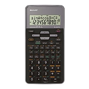 Sharp EL-531TH Scientific Calculator with D.A.L. Input Battery Operated Silver grey