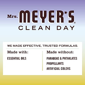 MRS. MEYER'S CLEAN DAY Room and Air Freshener Spray, Non-Aerosol Spray Bottle Infused with Essential Oils, Compassion Flower, 8 fl. oz - Pack of 3