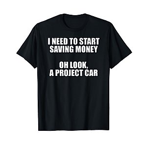 Mens Oh Look, A Project Car Funny Novelty Car Guy Gift T-Shirt