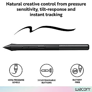 Wacom LP1100K 4K Pen for Intuos Tablet Black