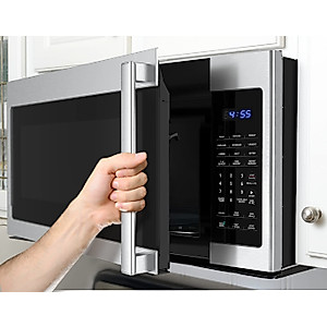 Galanz GLOMJA17S2B-10 Over-The-Range Microwave, Energy Saving/ECO Mode, 30-second Express Cooking, 9 Auto-cook Programs, 1000W/120Volts, 1.7 Cu.Ft, Stainless Steel