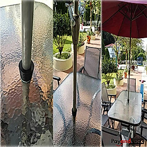 Myard Umbrella Cone Wedge Shim for Patio Table Hole Opening or Base 1.8 to 2.4 Inch, Umbrella Pole Diameter 1-1/2" (38mm, Black)