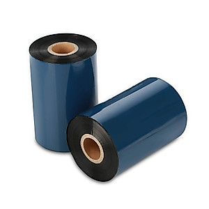 CYTTR Thermal Transfer Ribbon - Premium Resin Printer Ribbon - 1 Roll (4.33" x 1476') 110mm*450m 1"Core Ink Out for Zebra ZT410 ZT420 ZM400 Sato Datamax Tsc Tec Printer