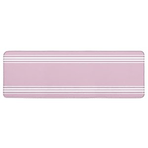 Pink Blush Striped Cushioned Antifatigue Kitchen Mats and Rugs,Contemporary Geometric Line Minimalist Art Absorbent Floor Bath Door Mat Doormat Accent Runner Washable Comfort Standing Mat 18''x47''