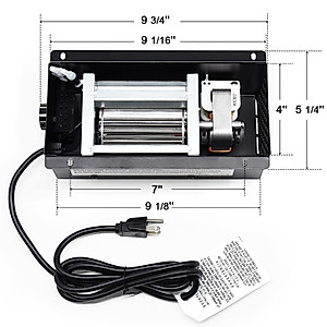 Criditpid PBAR-2427 Fireplace Blower Fan Kit for Vent Free Stove or Wood Burning Stoves, Blower for GHP Group Pleasant Hearth VFS2-PH30DT, VFS2-PH20DT, VFS-PH20DT Fireplace