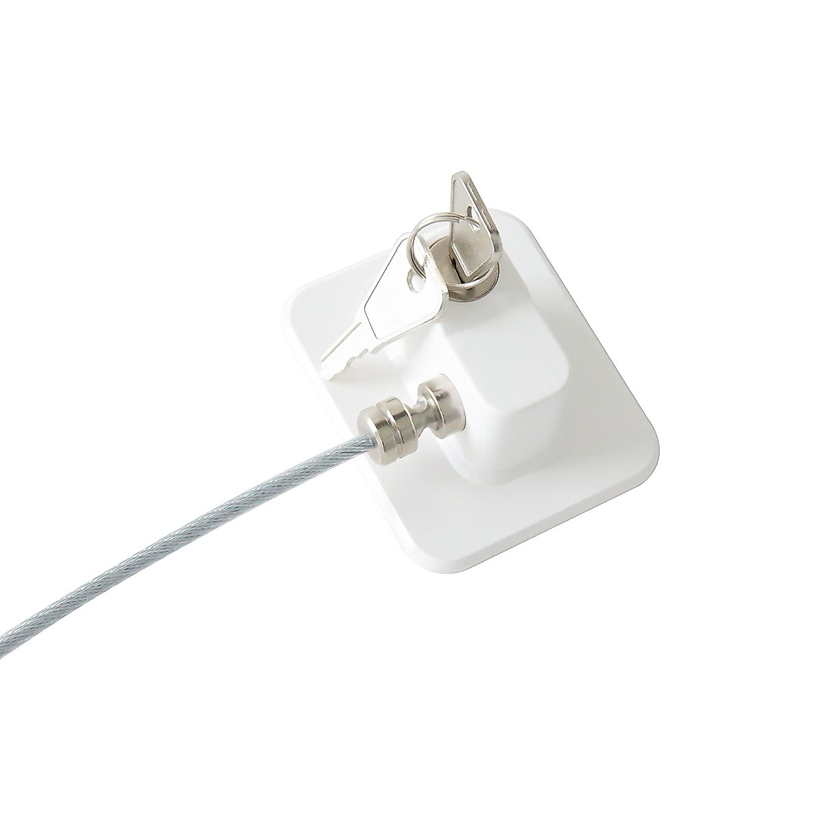 Refrigerator Lock, 2 Packs Self-Adhesive Fridge Lock with Keys, Childproof Freezer Lock Cabinet Locks with Rustproof Straps Strong Adhesive White.