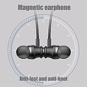 Mosonnytee Neckband Bluetooth Headphones Wireless Earphones Around The Neck Bluetooth Headphones with Microphone Comfortable Bluetooth Earbuds Neckband with 18-Hours playtimes