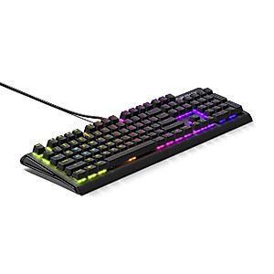 SteelSeries Apex M750 RGB Mechanical Gaming Keyboard - Aluminum Frame - RGB LED Backlit - Linear & Quiet Switch - Discord Notifications (Renewed)