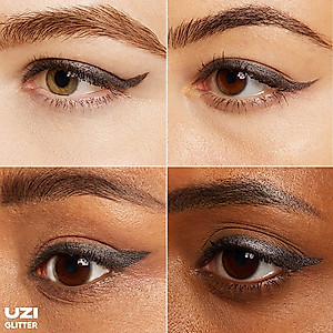 URBAN DECAY 24/7 Glide-On Waterproof Eyeliner Pencil (Uzi - Dark Gunmetal Gray Shimmer), Smudge-Proof, Transfer-proof, Long-lasting Colored Eye Liners, Hydrating Vitamin E, Cruelty-free - 0.04 oz