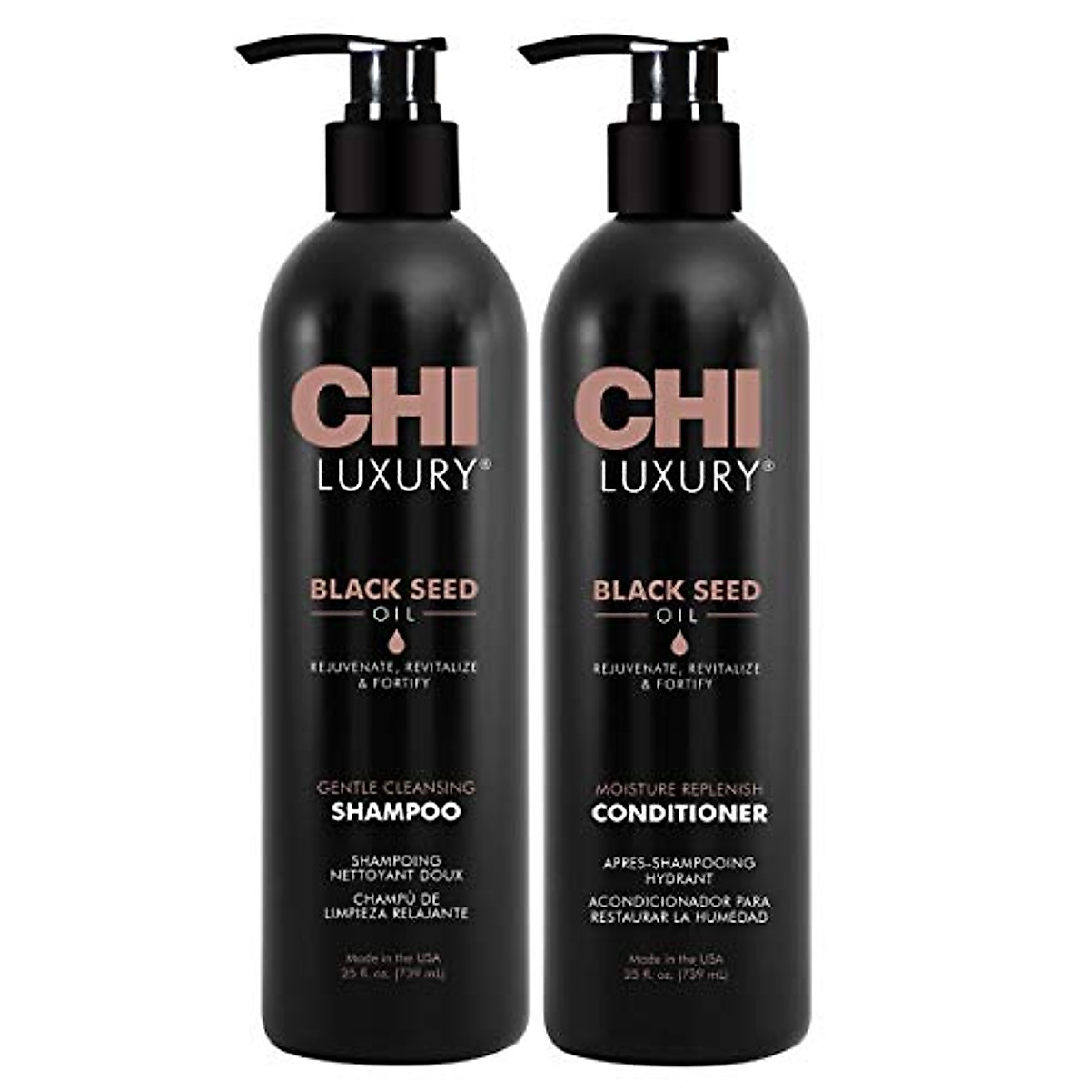 Chi Luxury Black Seed Oil Shampoo & Conditioner 25oz Duo