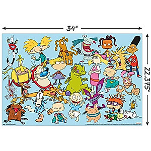 Trends International Nickelodeon Characters Wall Poster, 22.375" x 34", Unframed Version