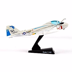 Daron Worldwide Trading Postage Stamp A-6 Intruder Va-52 Knightriders 1/14 Airplane Model