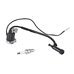 Cancanle Spark Plug and Ignition Coil Module for Honda GX240 GX270 GX340 GX390 8HP 11HP 13HP Engine