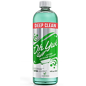 Oh Yuk Jetted Tub Cleaner for Jet Tubs, Bathtubs, Whirlpools, The Most Effective Jetted Tub Cleaner, Septic Safe, 4 Cleanings per Bottle - 16 Ounces