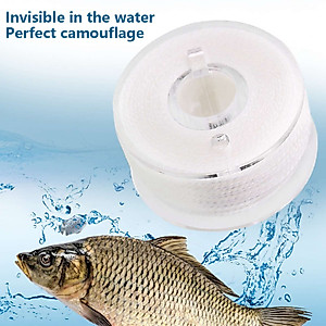 3 Rolls PVA Fishing Line, Tear Resistant Water Soluble White Bait Line Reel, Funnel System 20m Dissolving Fishing String Tape Tool Accessory, for Outdoor Fishing Accessory