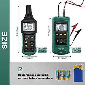 Bonvoisin Underground Wire Locator Cable Tracer Detector for Finding Wall/Underground/Dog Fence Broken Wire, Short Circuit, Metal Pipe (Batteries Included)