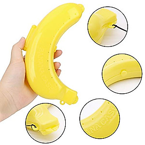 LovesTown Banana Case,3 Pack Banana Holder Outdoor Travel Cute Banana Protector Storage Box