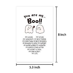Ulbeelol You Are My Boo Card, Halloween Love Card, Halloween Anniversary Card, Funny Halloween Card for Husband Boyfriend...