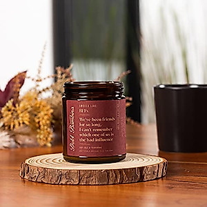 Funny Gift Candle for Women, Bestie, Coworker, Mom, Sister, Best Friend Candle, Friendship Candle, All Natural Soy Wax Candle, 8oz- Made in USA (Funny BFF Candle)