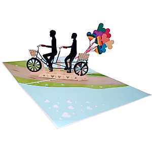 iGifts And Cards Gay Happy Fun Day 3D Pop Up Greeting Card - Valentine's Day, Fathers' Day, Romantic, Engagement, Anniversary, Wedding, Pride, Lovers, Grooms, Couple, Men, Boyfriend, LGBT