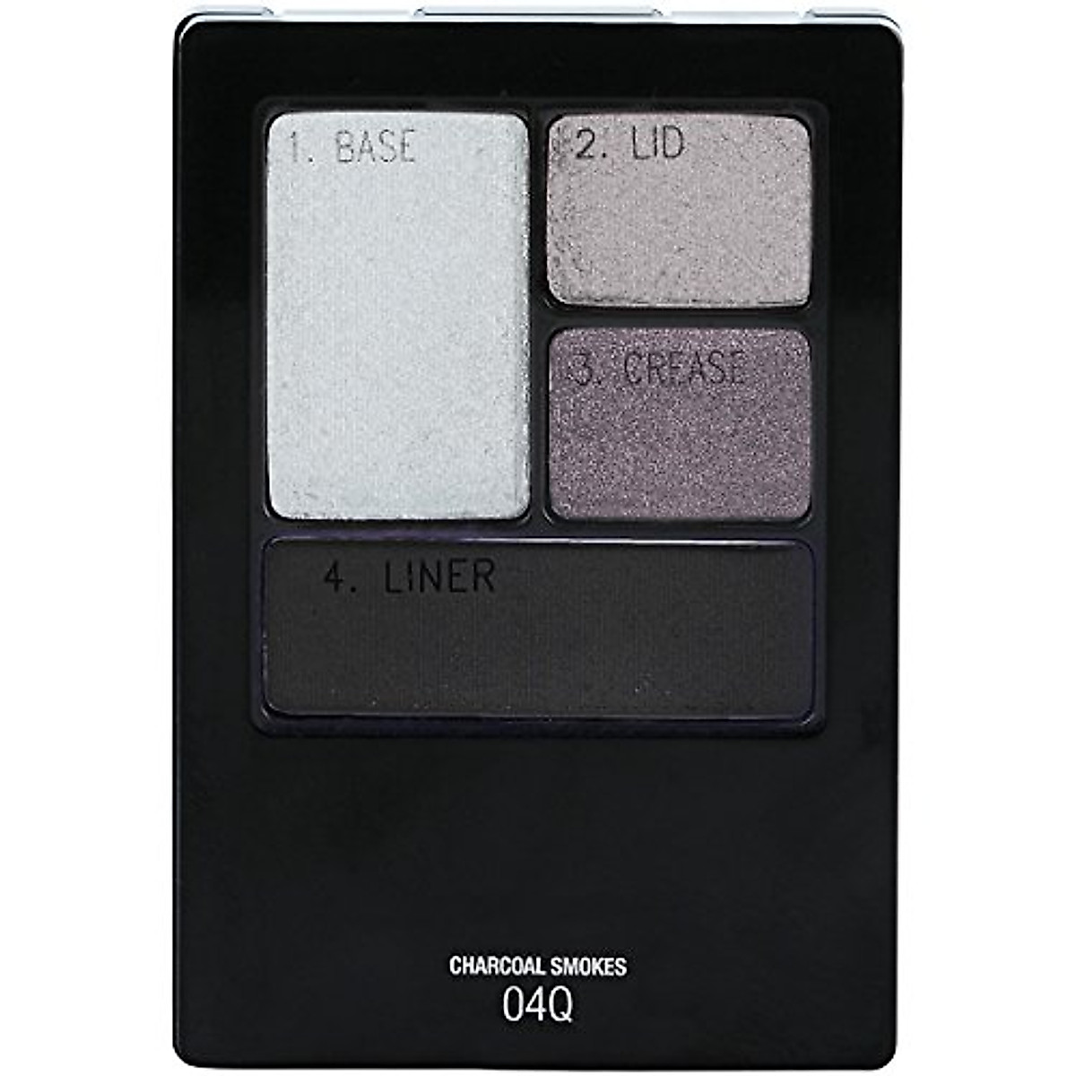 Maybelline New York Expert Wear Eyeshadow Quads, Charcoal Smokes, 0.17 oz.
