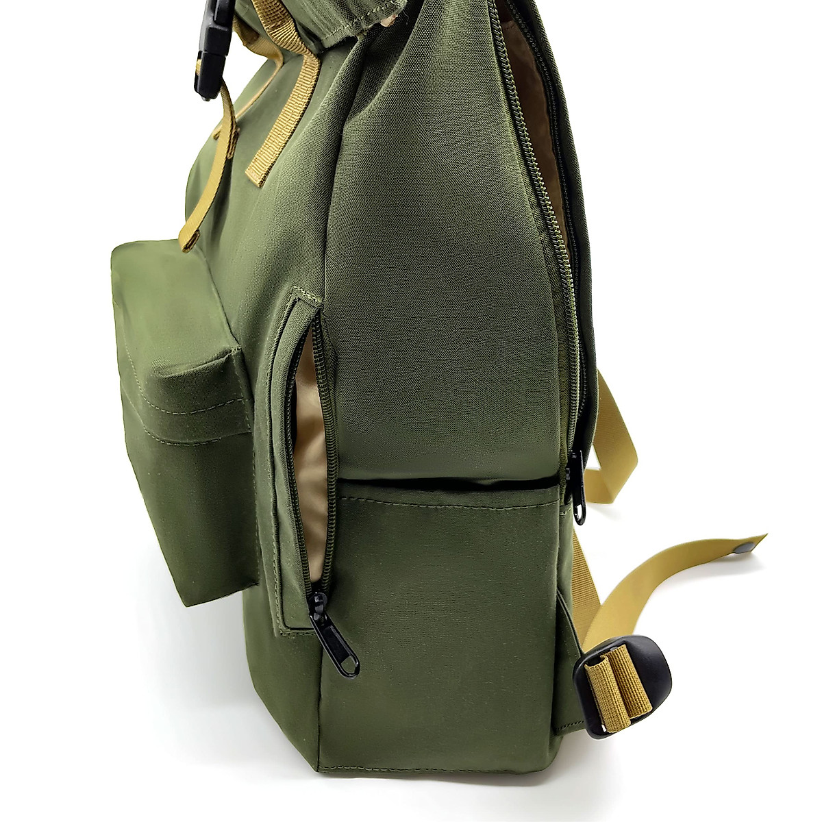 Jaegvida Travel Casual Bag Commuter Backpack Convertible Tote Daypack for Commute and Outdoor Activities (Army Green)