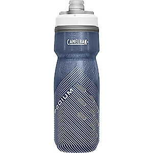 CamelBak Podium Chill Insulated Bike Water Bottle - Easy Squeeze Bottle - Fits Most Bike Cages - 21oz, Navy Perforated