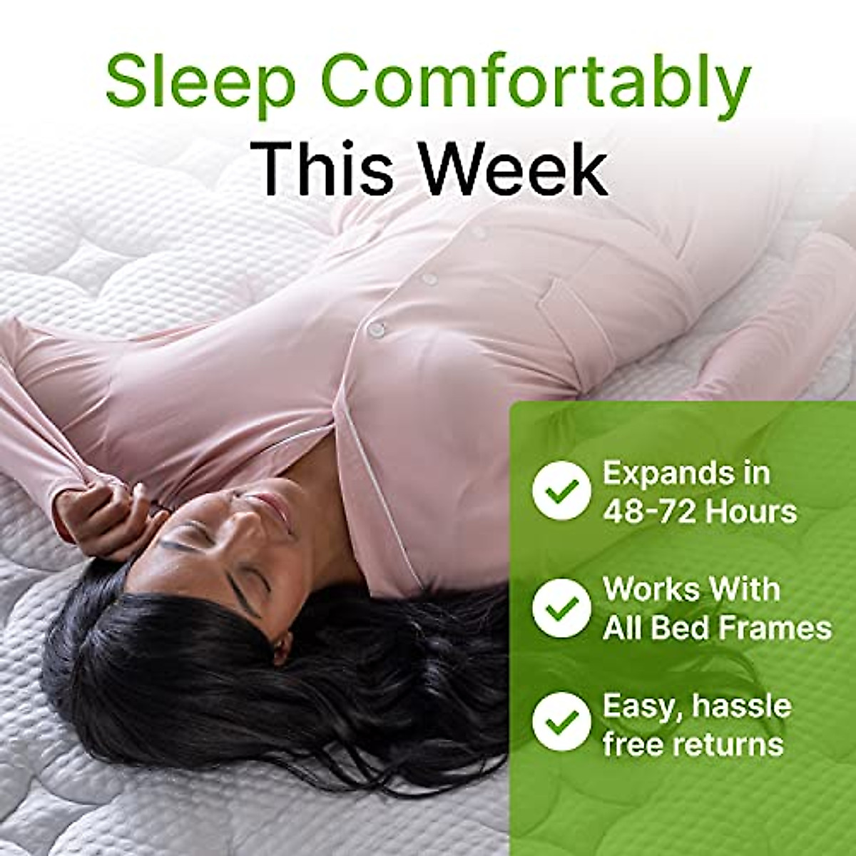 GhostBed Flex 13 Inch Cool Gel Memory Foam & Innerspring Hybrid Mattress, Medium Feel, Made in The USA, Queen