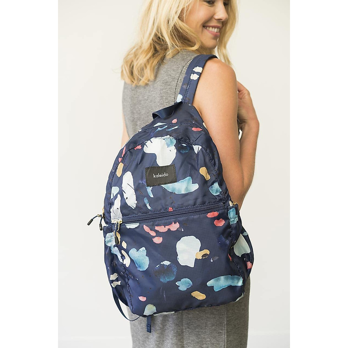 KALEIDO Stylish Lightweight Packable Foldable Backpack Midnight Muse Water Resistant, Convenient, Airport Friendly