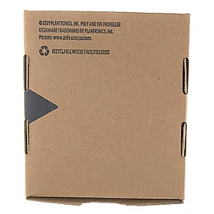 Poly (Plantronics + Polycom) Blackwire 7225 Wired USB-A Headset (Plantronics) - Black - Dual-Ear (Stereo) Computer Headset - Connect to PC/Mac via USB-A - Active Noise Canceling