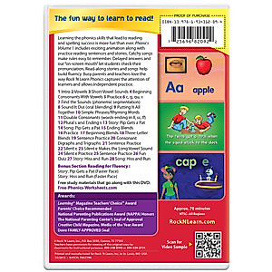 Phonics Volume 1 DVD by Rock 'N Learn