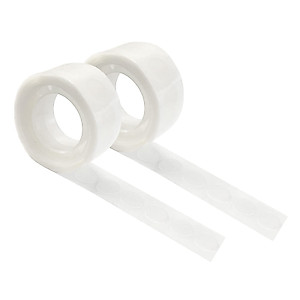 HANWER 200 PCS Glue Points for Balloons, Removable Sticky Point Tape, Adhesive Double Sided Clear dots for Craft Decoration