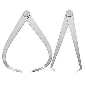 uxcell 350mm 14-inch Inside Outside Caliper Stainless Steel Firm Friction Joint Measuring Tool 1 Pair