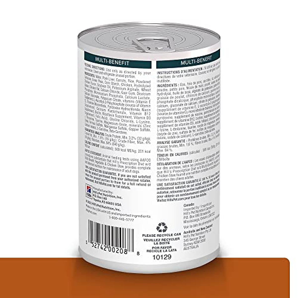 Hill's Prescription Diet w/d Multi-Benefit Digestive/Weight/Glucose/Urinary Management Vegetable & Chicken Stew Wet Dog Food, Veterinary Diet, 12.5 oz. Cans, 12-Pack