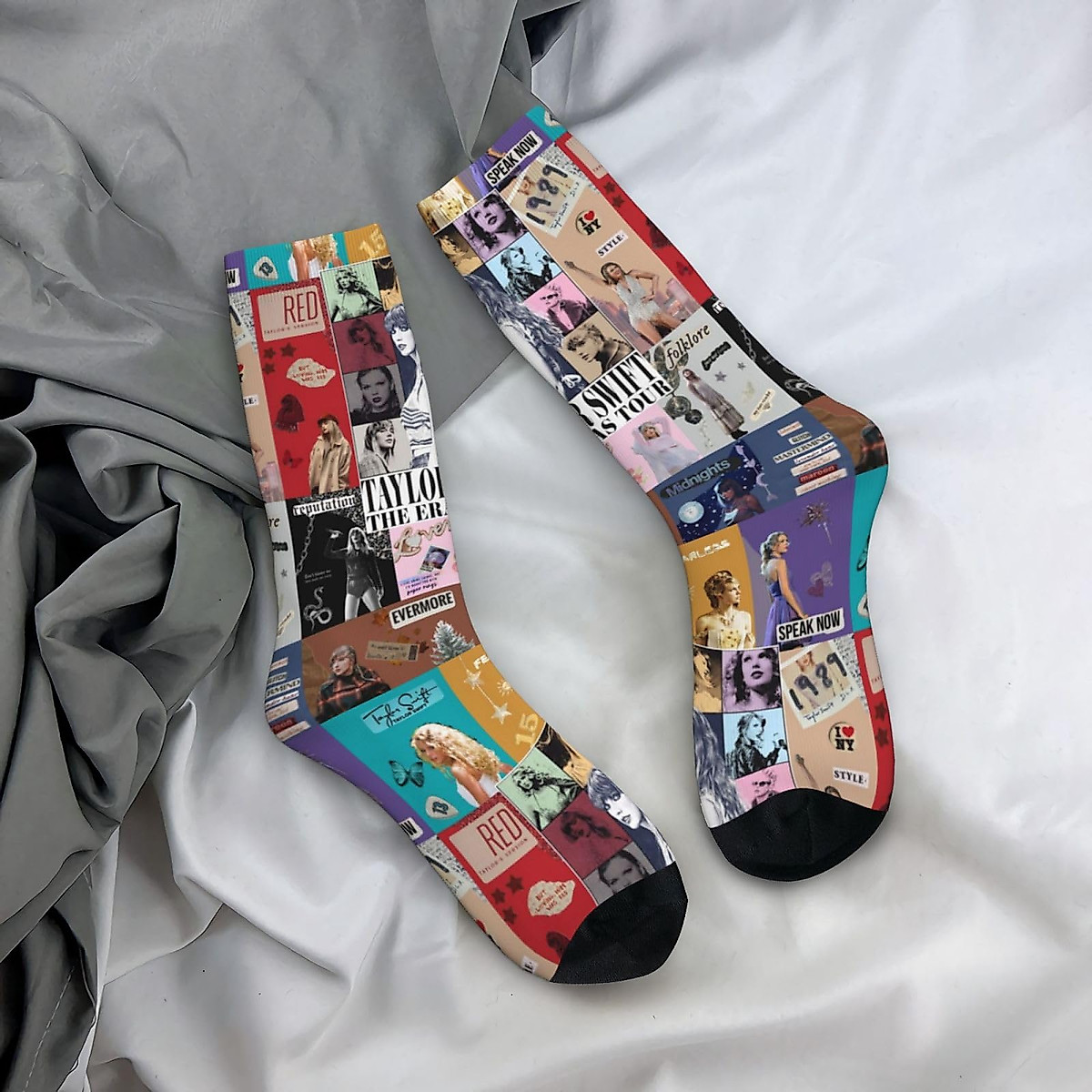 Singer Cool Socks For Men Women Fun Novelty Crew Socks