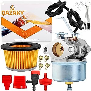 QAZAKY Carburetor Compatible with Tecumseh 631793 631440 H70 H80 7HP 8HP 9HP Snowblower Snowthrower Troy Bilt Chipper Vac 47279 47261 65582V Shredder Horse Tillers MIA10291 Snow Thrower