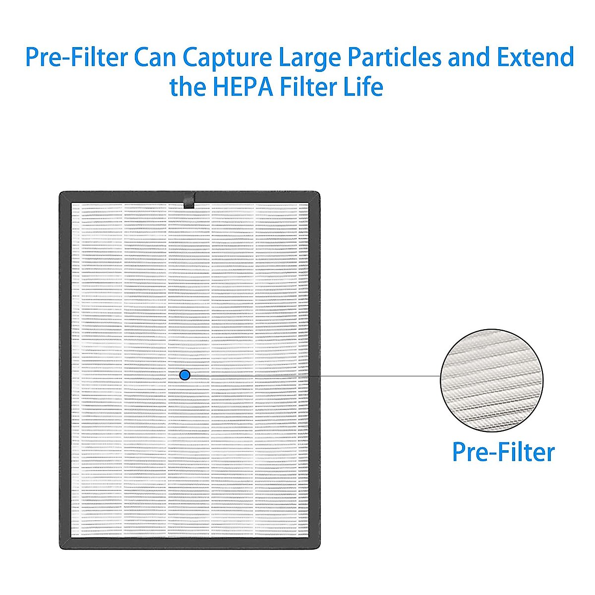 BKJ-33 Replacement Filter Compatible with COLZER BKJ-33 Air Purifier, 3 in 1, H13 True HEPA with High efficiency Activated Carbon and Pre-Filter