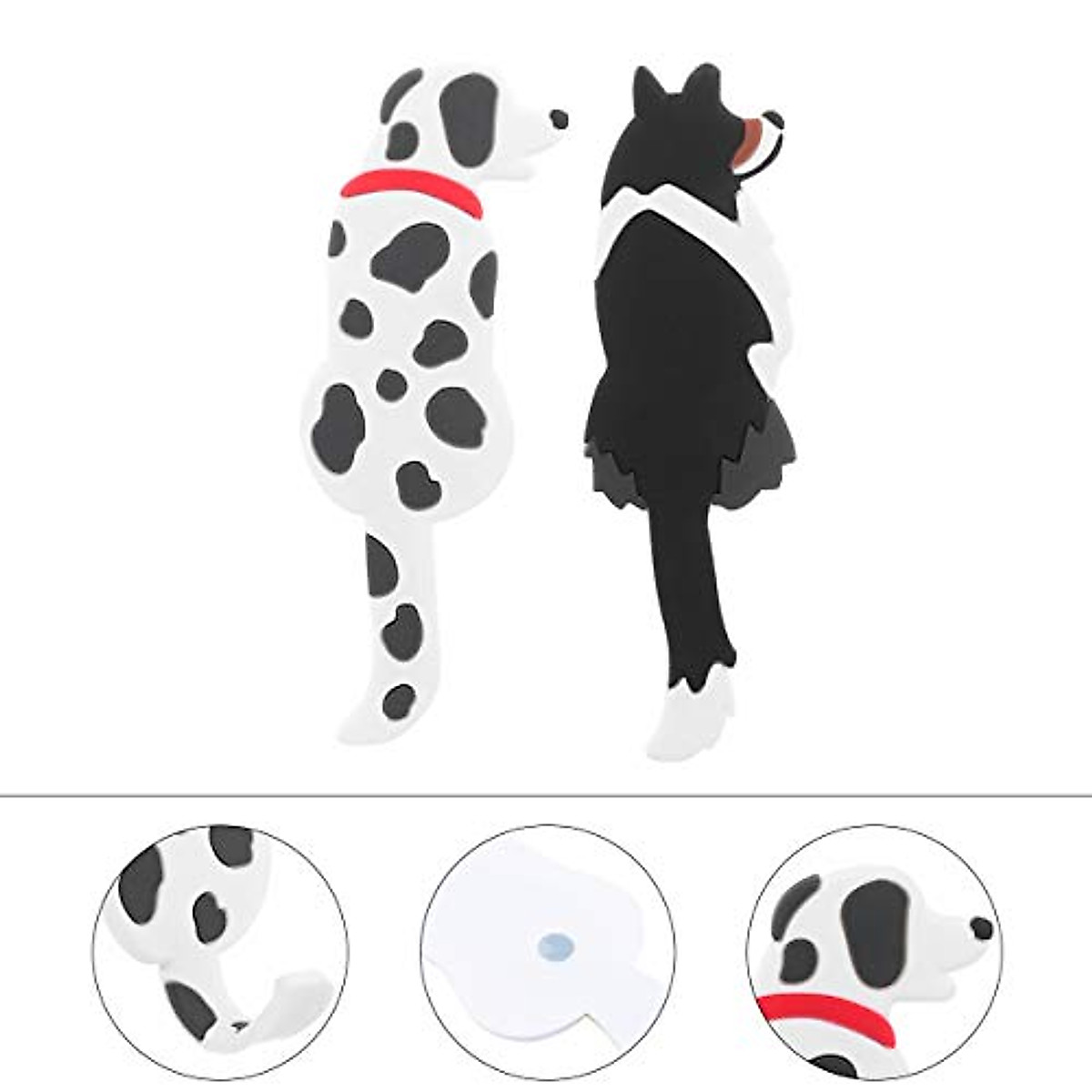 Scicalife Magnets for Fridge, Dog Refrigerator Magnets Wall Hooks for for Magnet Boards Fridge School Home Office Decor(2pcs)