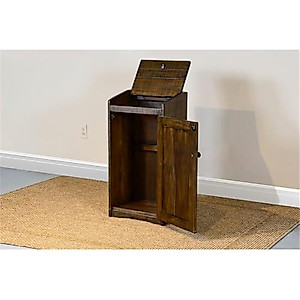 Sunny Designs 2110TL Homestead trash Box in Tobacco Leaf