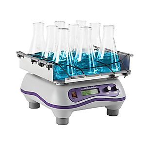 Heathrow Scientific Certified Digital Orbital Shaker, Adjustable Speed, 20 to 300 RPM, Timed and Continuous Modes, LCD Displayed Speed & Time, 10 Pound Weight Capacity, 11x11 Inch Working Platform