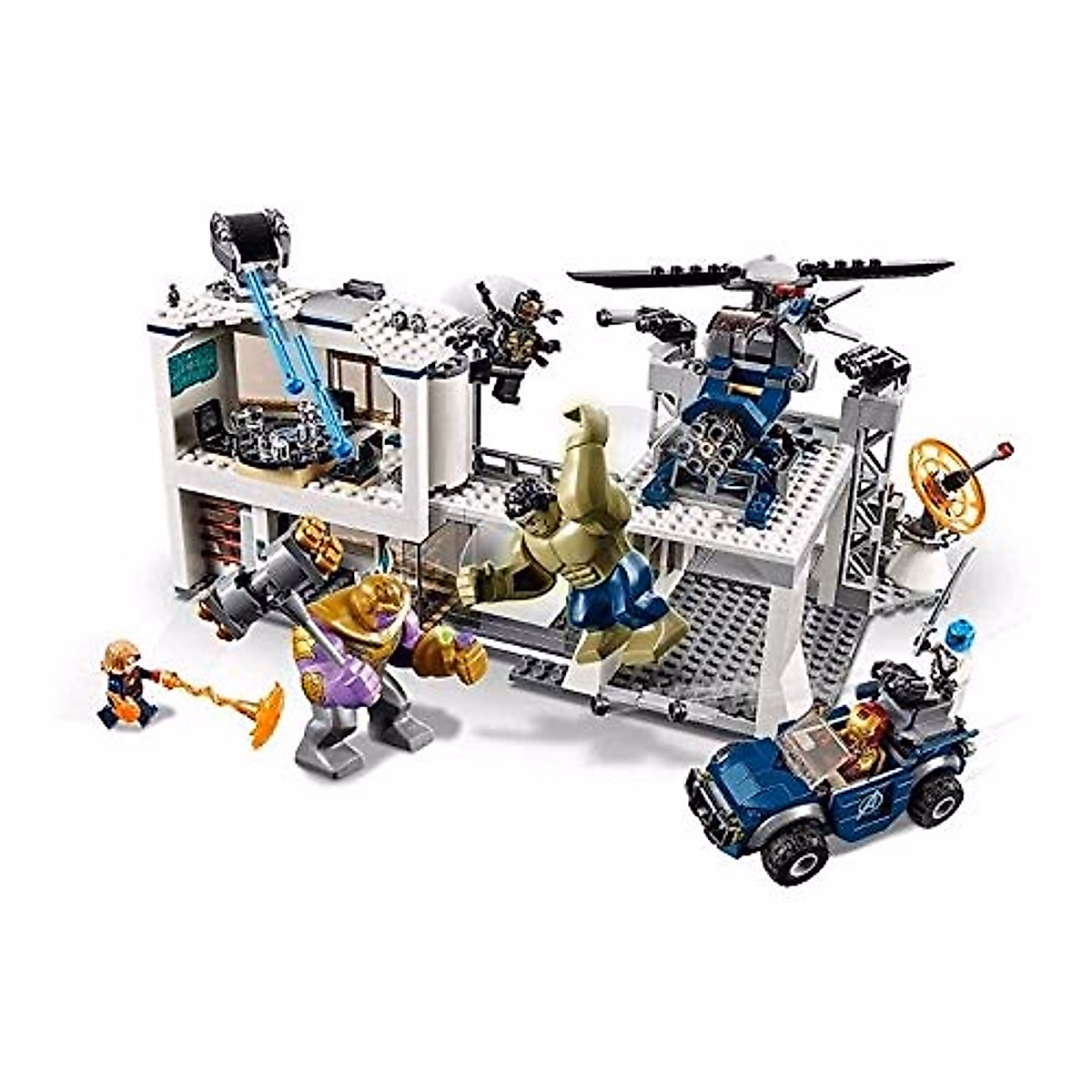 LEGO Marvel Avengers Compound Battle 76131 Building Set Includes Toy Car, Helicopter, and Popular Avengers Characters Iron Man, Thanos and More (699 Pieces)