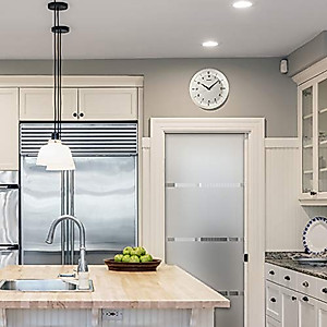 SEIKO 11 Inch St John Brushed Metal Wall Clock