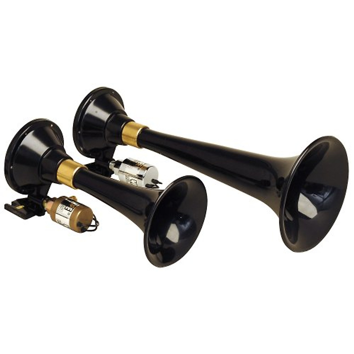 Kleinn Air Horns 220 Dual Train Horn - Black