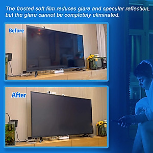 65 Inch Non-Glare TV Screen Protector, Anti-Blue Light/Anti Scratch Protection Film, Protect Your Eyes for Samsung, Insignia, VIZIO, TCL, Sony, Sharp, Hisense, LG, TCL, Etc,65in L56.69inxW31.85in